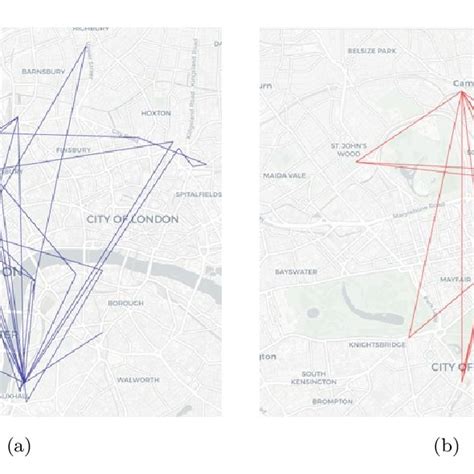 A Spatial Representation Of The Trajectory Of A Real Individual A And