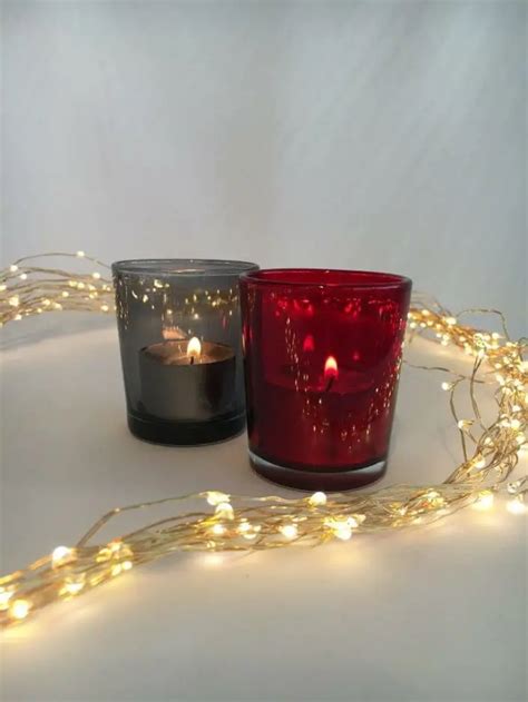 Willow Coloured Glass Tealights Hire A Touch Of Elegance Hawkes
