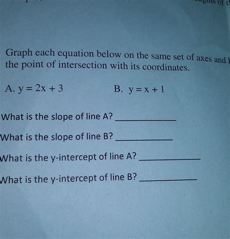 Solved Of T Graph Each Equation Below On The Same Set Of Chegg Com