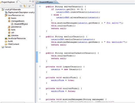 Crud Com Jsf E Hibernate Usando Eclipse Tomcat E Mysql Parte 3