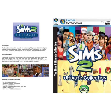 Jual The Sims 2 Ultimate Collection 2dvd Full Expansionpack Shopee