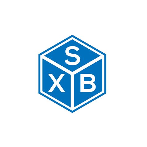 Sxb Letter Logo Design On Black Background Sxb Creative Initials