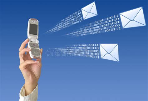 Invio Di Sms Immagine Stock Immagine Di Mano Cellulare 3407517