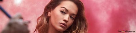 Gorgeous Singer Rita Ora In Black Lace Dress 4k Wallpaper Download