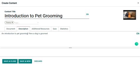 Create New Course In Odoo ELearning Odoo V Enterprise