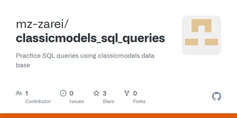 Github Mz Zareiclassicmodelssqlqueries Practice Sql Queries Using