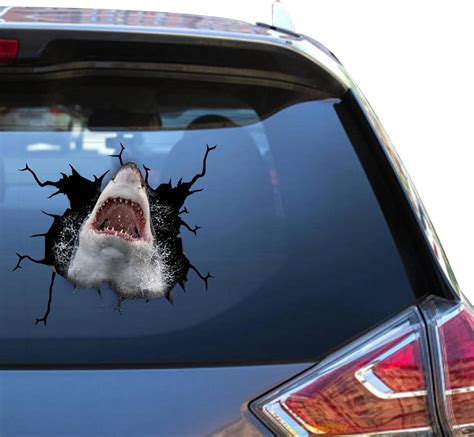 Shark Stickers For Cars Men Shark Vinyl Stickers 3d Shark
