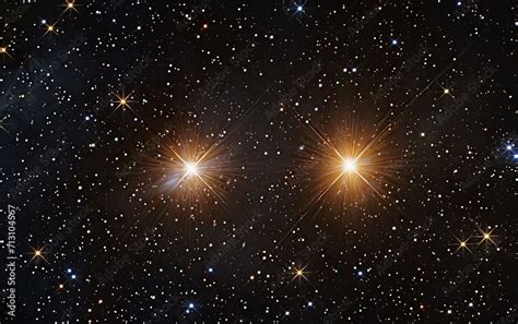 Eclipsing Binary Stars An Enthralling Image Showcasing The Intricate