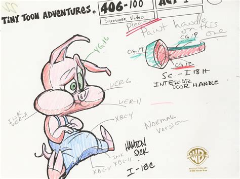 Warner Bros Studio Artists Tiny Toons Color Call Out Set Hamton J