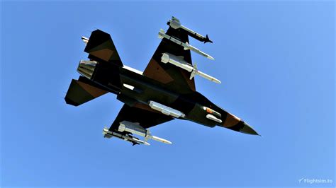F 16c 18th Aggressor Squadron Bdu Splinter Skin For Microsoft Flight