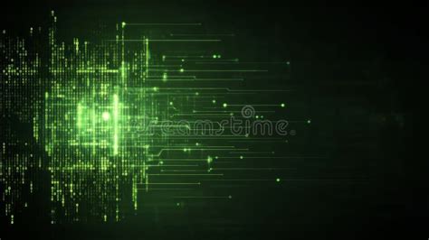 Dynamic Green Swirls On Black An Abstract Art Exploration Of Contrast