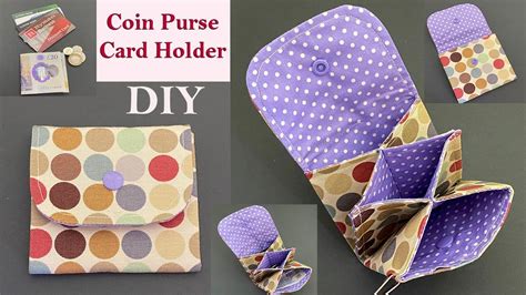 Diy Coin Purse And Card Holder Tutorial