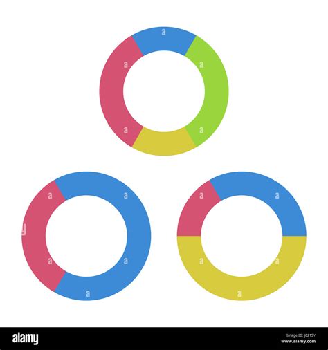 Round Color Chart Template Data Element For Infograph Statistic