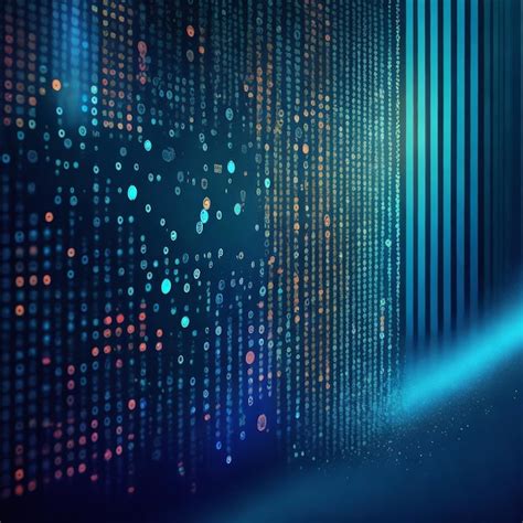 Premium Ai Image Technology Big Data Gradient Background Ai Generated