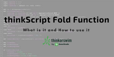 Thinkscript Fold Function With Examples Thinkscript101