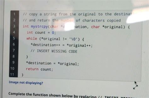 1 copy a string from the original to the | StudyX