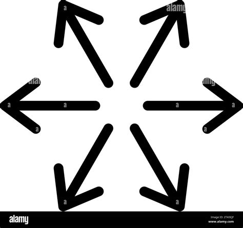 Versatile Icon Multifunction Sign Arrows Pointing In Different Directions Multipurpose Symbol