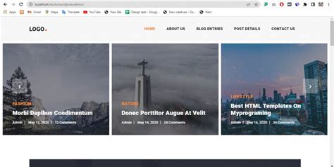 How To Convert Html Template To Wordpress Custom Theme Myprograming