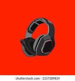 Headset Gaming Vector Art Illustration Stock Vector Royalty Free