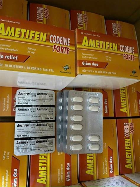 Ametifen Codein Forte Nén Opv Hộp 10 Vĩ X 10 Viên Nhà Phân Phối