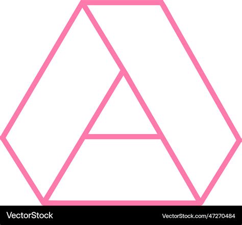 Linear Triangle Element Royalty Free Vector Image