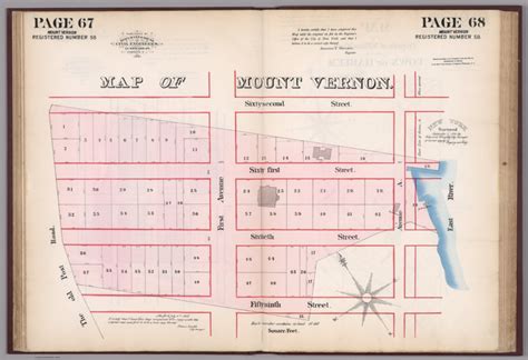 Map Of Mount Vernon New York Surveyed September 5 1826 By Edward