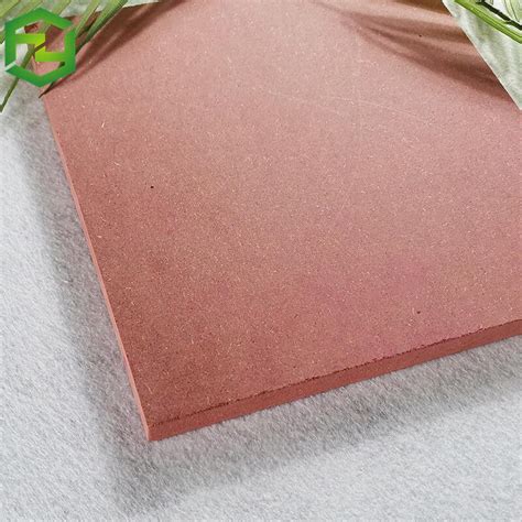 Good Price Wholesale 18mm Colored Mdf Fireproof Mdf Fire Resistant Red