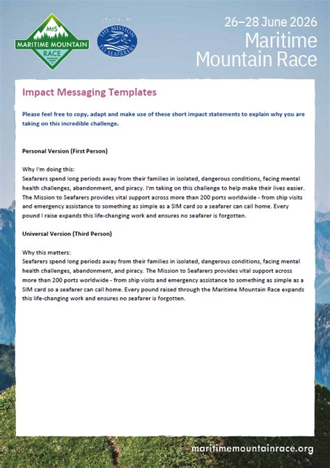 Fundraising Resources Maritime Mountain Race