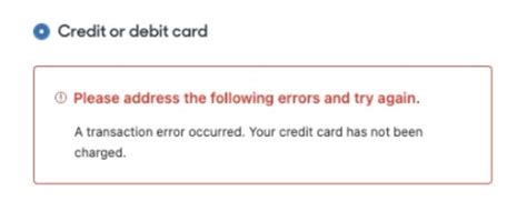 Error Message A Transaction Error Occurred Zendesk Help