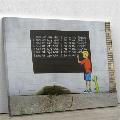 Banksy Bart Simpson Canvas Print Or Poster Canvas Art Rocks