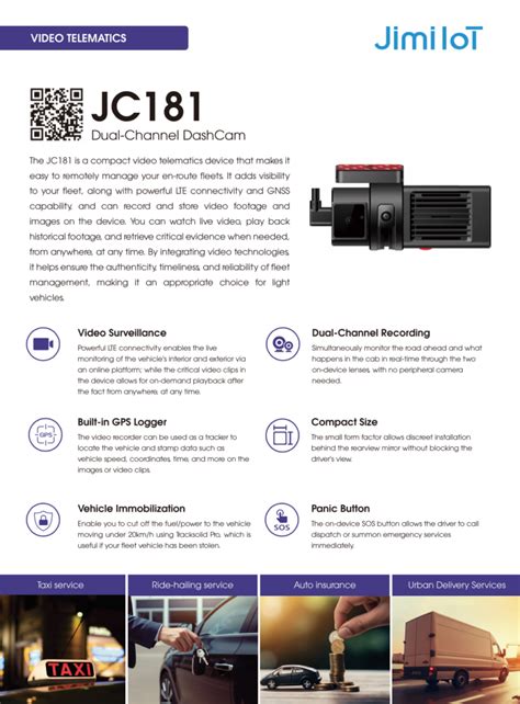 Jimi Jc181 2ch 4g Dash Cam Dash Cams Australia