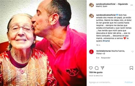 Víctor Sandoval Llora La Muerte De Su Madre Ya Estáis Juntitos