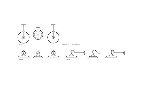 Gooseneck Light Free Cad Drawings