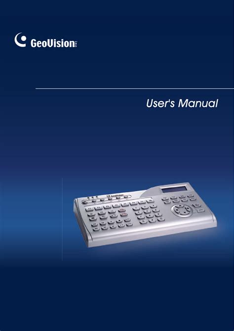 Geovision Gv Keyboard V3 Manual 66 Sider