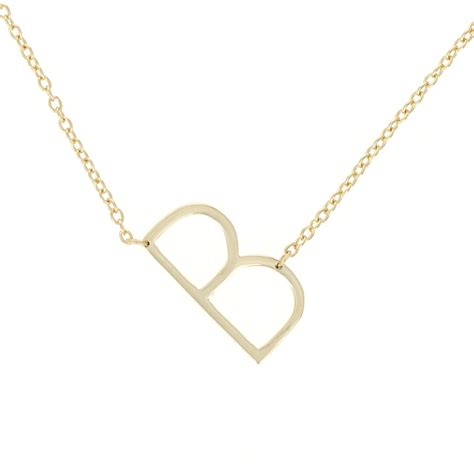 Personalized Letter B Initial Necklace Alexandra Marks Jewelry