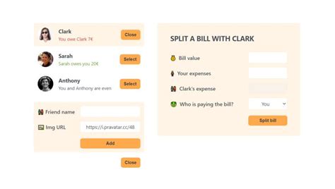 My Second React Project Eat And Split 🏼 Nodar Bezhitashvili Posted On The Topic Linkedin