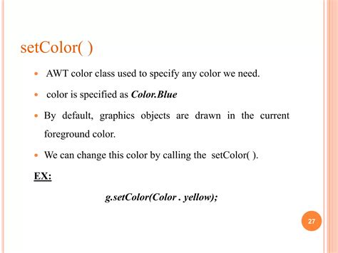 Graphics Programming In Java Pptx