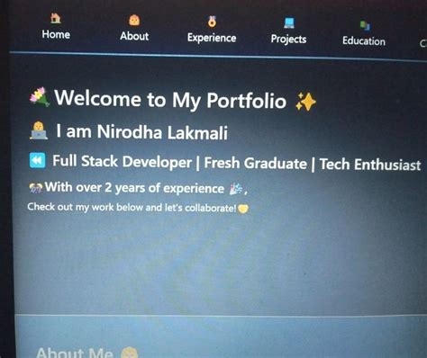 Nirodha Lakmali On Linkedin React Nodejs Webdevelopment Portfolio
