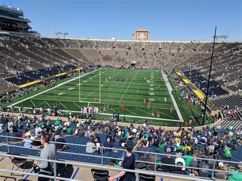 Notre Dame Stadium Seating Chart With Rows Cabinets Matttroy