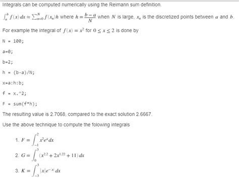 Solved The Derivative Can Be Computed Numerically Using The