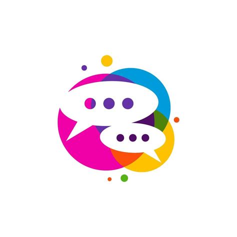 Colorful Chat Logo Template Creative Chat Logo Design Vector 12344373 Vector Art At Vecteezy