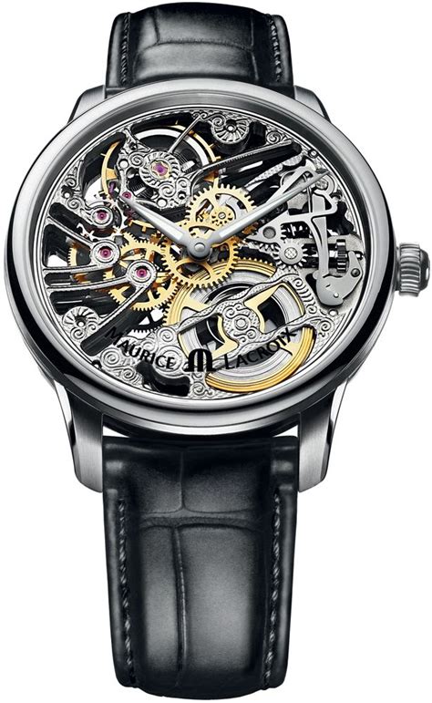 Maurice Lacroix Masterpiece Squelette Skeleton Dial Mens Watch Mp7208 Ss001 000 Watches For
