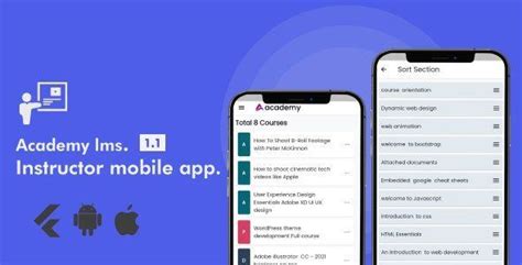 Academy Lms Instructor Mobile App Flutter Ios And Android Codemarket