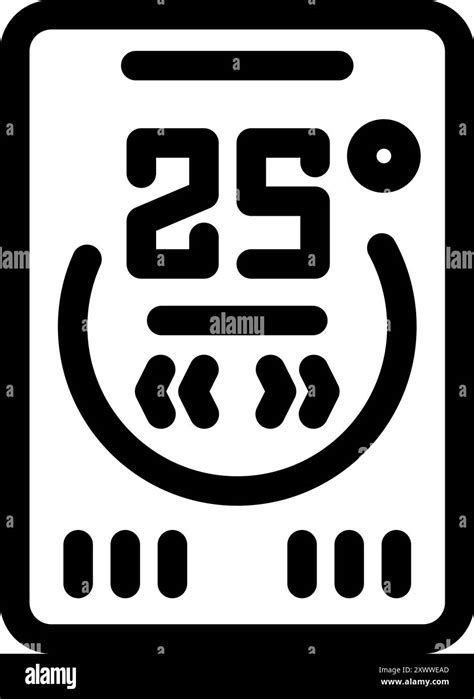 Digital Thermostat Displaying Temperature Showing Climate Control