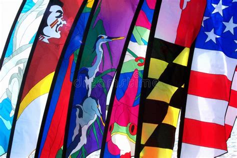 Set Of Colorful Flags Stock Image Image Of Colourful 2053495