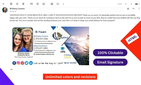 Make A Clickable Html Email Signature For Outlook Apple Gmail Etc By Designerisrak Fiverr