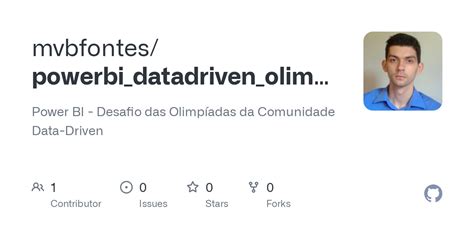 github mvbfontes powerbi datadriven olimpiadas power bi desafio