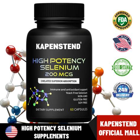 High Potency Selenium Supplement For Immune System Thyroid Prostate High Potency Selenium Supplement For Immune System Thyroid Prostate