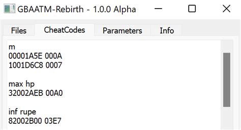 Codebreaker GS V Crash Only On Windows Issue Mte GBAATM Rebirth GitHub