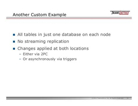 Geographically Distributed Postgresql